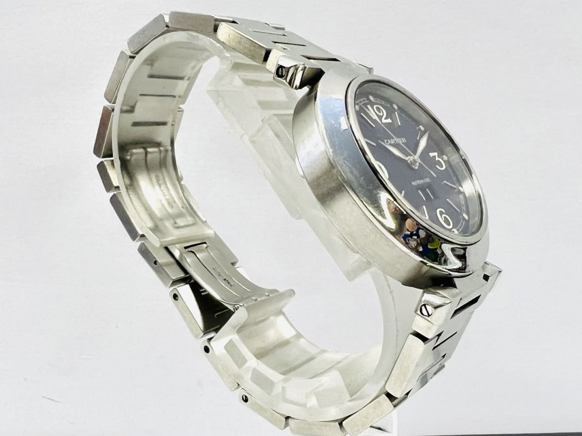 D901-H7-651 Cartier カルティエ pasha パシャC ビッグデイト 2475 ネイビー レディース 腕時計 自動巻き 稼働 ④(パシャC)｜売買されたオークション情報 ...