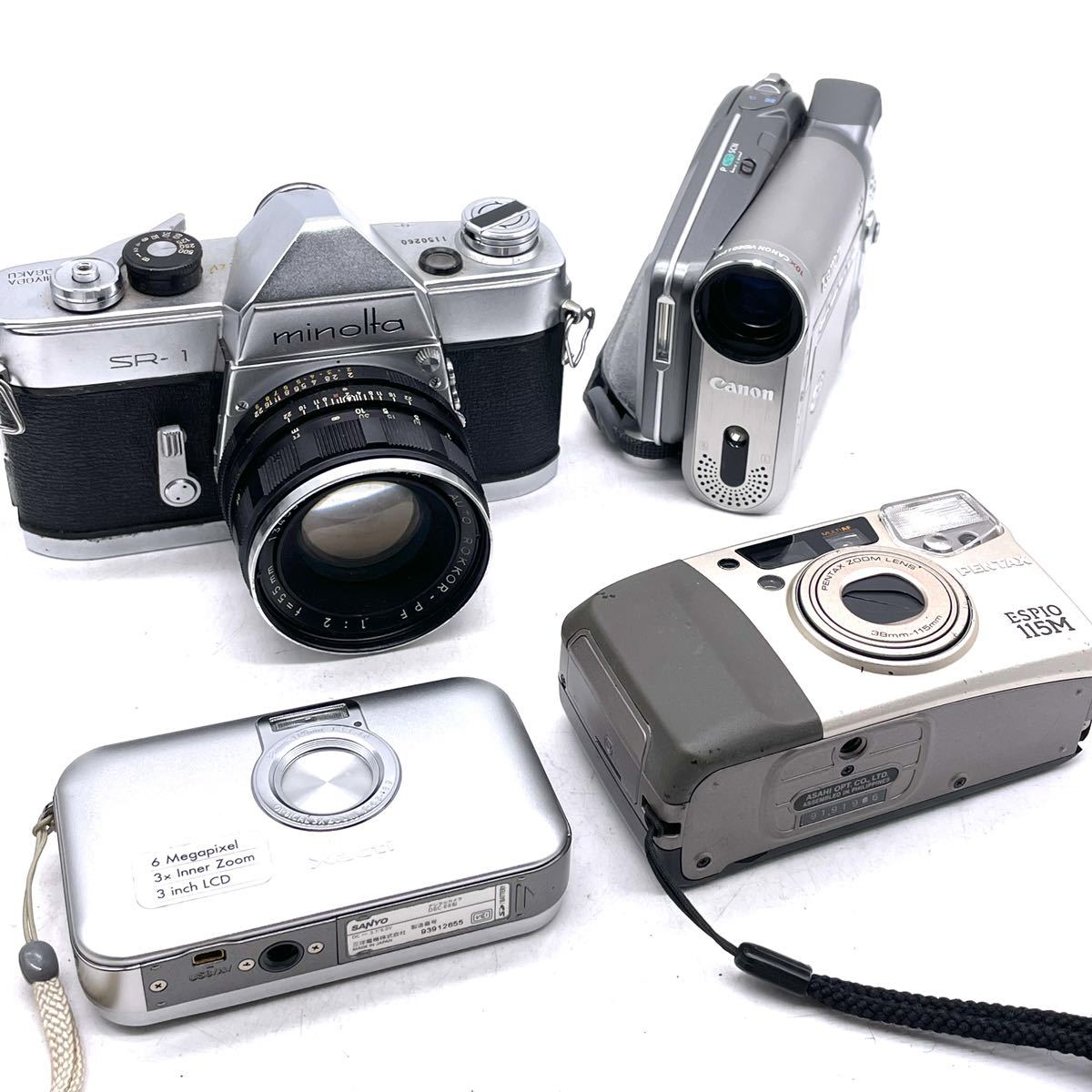 H1394 カメラ まとめ OLYMPUS オリンパス EES-2 Canon Autoboy A minolta ミノルタ SR-1 ...
