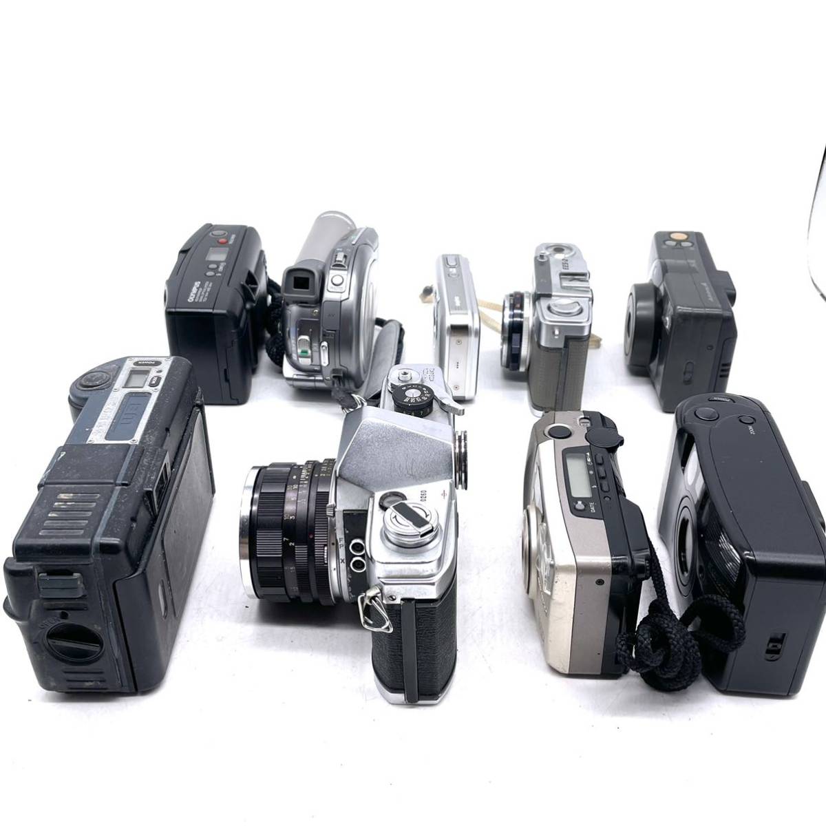 H1394 カメラ まとめ OLYMPUS オリンパス EES-2 Canon Autoboy A minolta ミノルタ SR-1 ...