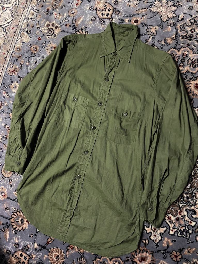 WW2 40s US Navy N3 Cotton Poplin Shirts UTILITY SHIRTS USN コットンポプリン ...