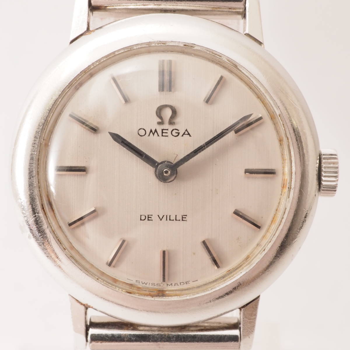 オメガ デビル Ref 511.262 Cal 620 OMEGA DE VILLE 17石 ヴィンテージ 手巻き シルバー レディース 女性 ...