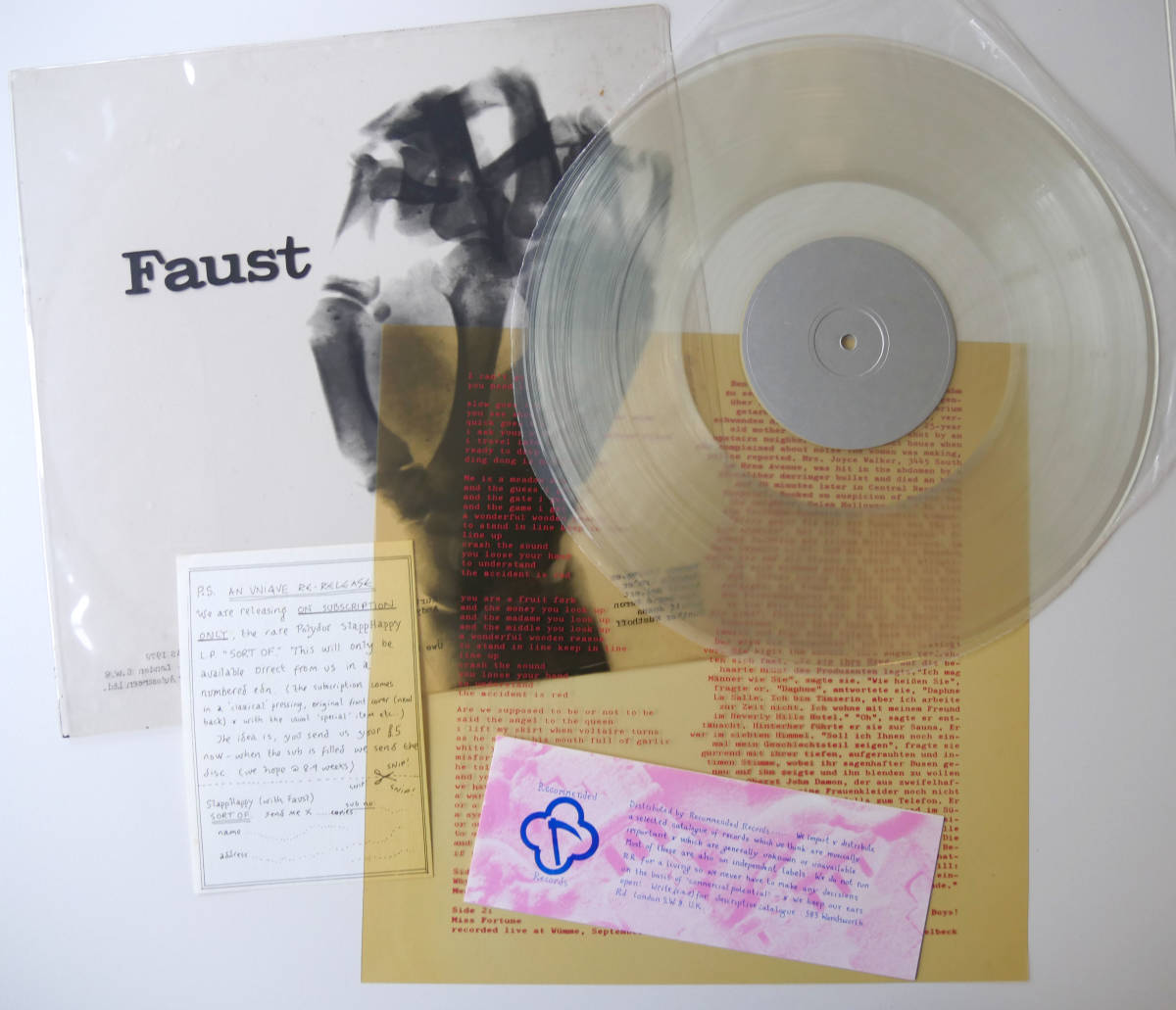 レコード ファウスト／ファウスト ソーファー Faust 1stアルバム So Far 2ndアルバム 国内盤(一般)｜売買されたオークション ...