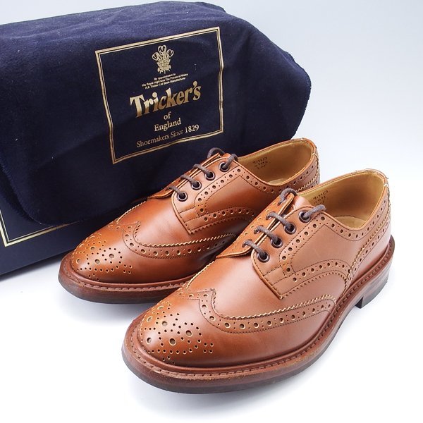Tricker's M7292 BOURTON トリッカーズ バートン UK7 26cm ウィングチップシューズ ブラウン(UK7)｜売買されたオークション情報、yahooの商品情報を ...