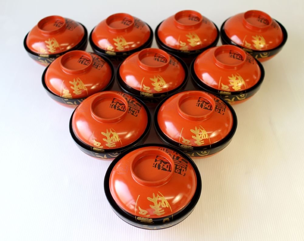 木製朱塗沈金蒔絵蓋付椀 吸物碗 10客 アンティーク 時代骨董 B674(椀)｜売買されたオークション情報、yahooの商品情報をアーカイブ公開 - オークファン（aucfan.com）