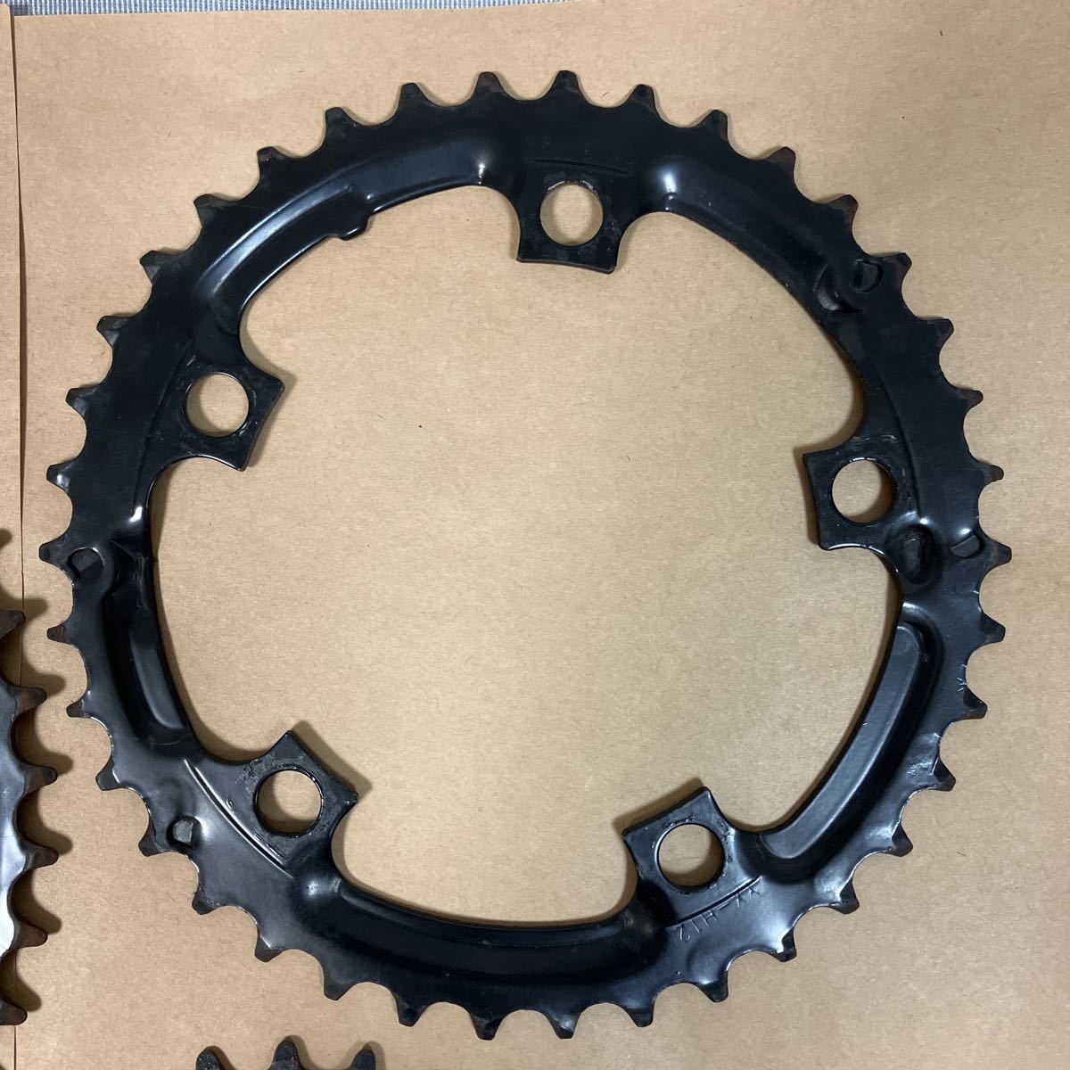 SUGINO チェーンリング トリプル PCD110/74 48-38-28T 鉄製 / スギノ chainring BCD 杉野 MTB ...