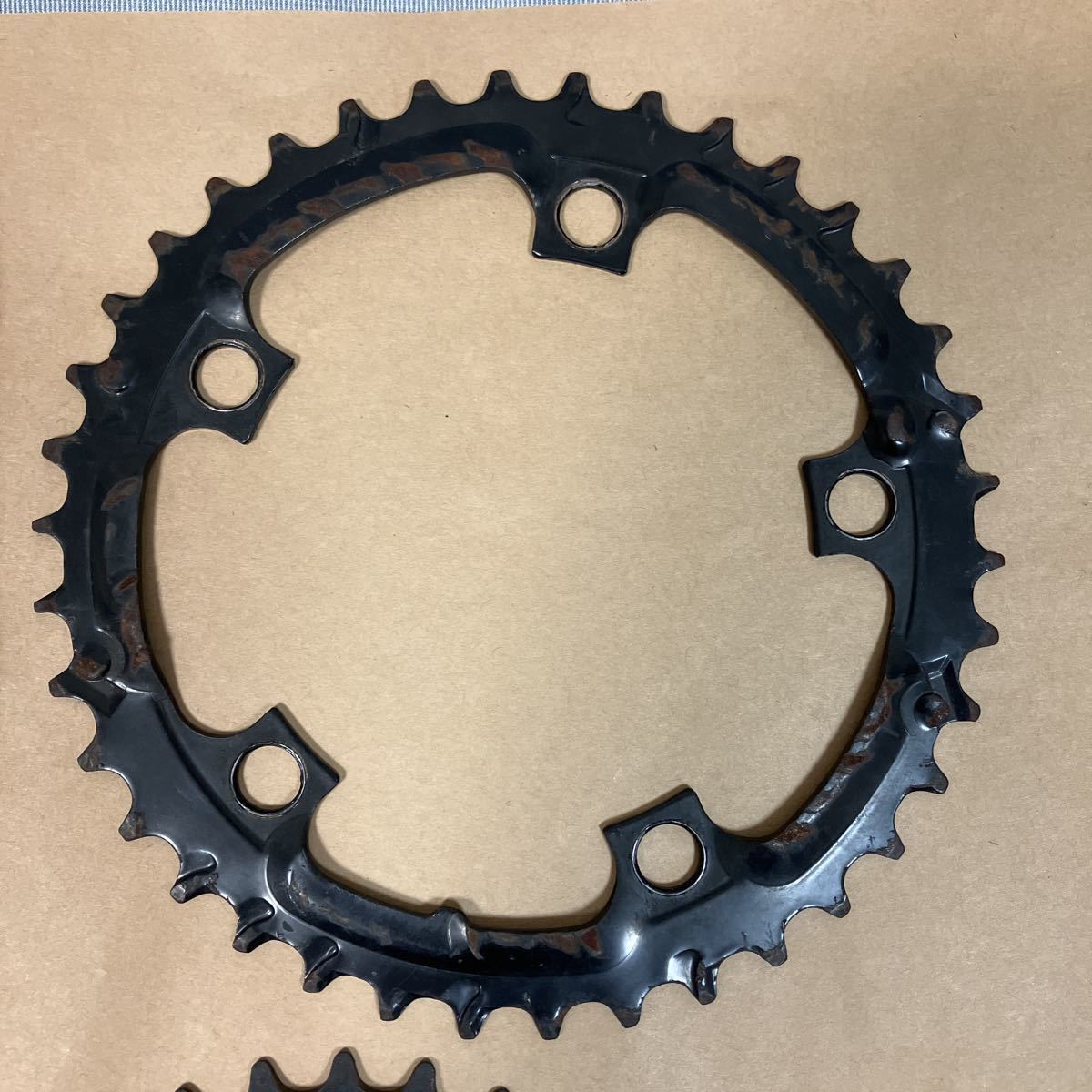 SUGINO チェーンリング トリプル PCD110/74 48-38-28T 鉄製 / スギノ chainring BCD 杉野 MTB ...