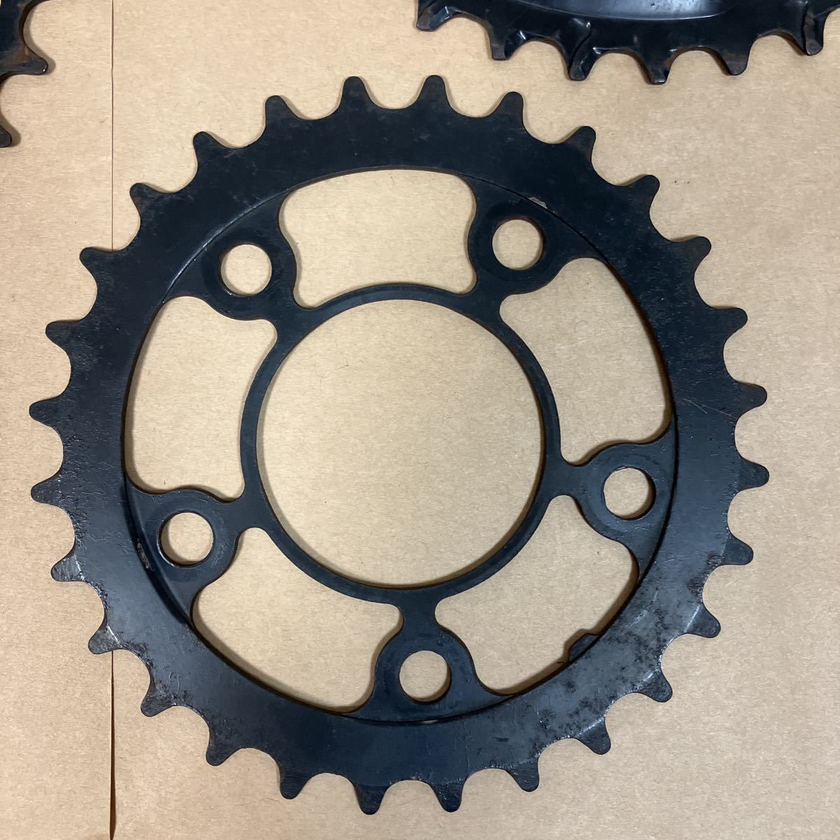 SUGINO チェーンリング トリプル PCD110/74 48-38-28T 鉄製 / スギノ chainring BCD 杉野 MTB ...