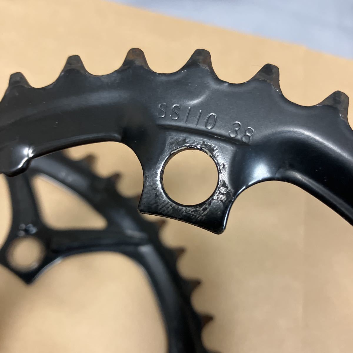 SUGINO チェーンリング トリプル PCD110/74 48-38-28T 鉄製 / スギノ chainring BCD 杉野 MTB ...