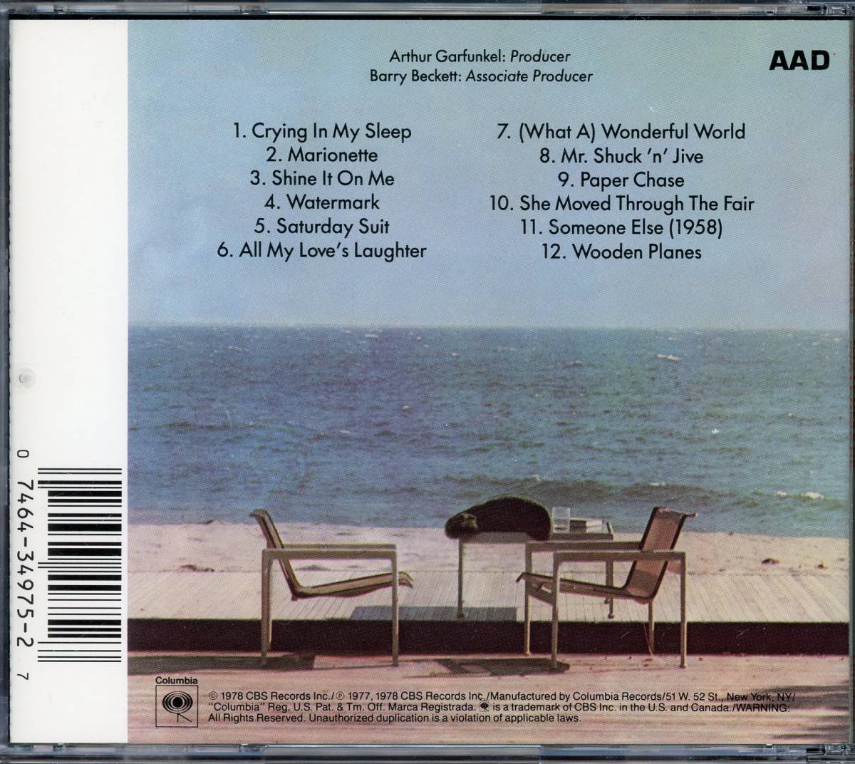 AOR ART GARFUNKEL / Watermark 1977 廃盤 Richard Tee Jimmy Webb Joe ...