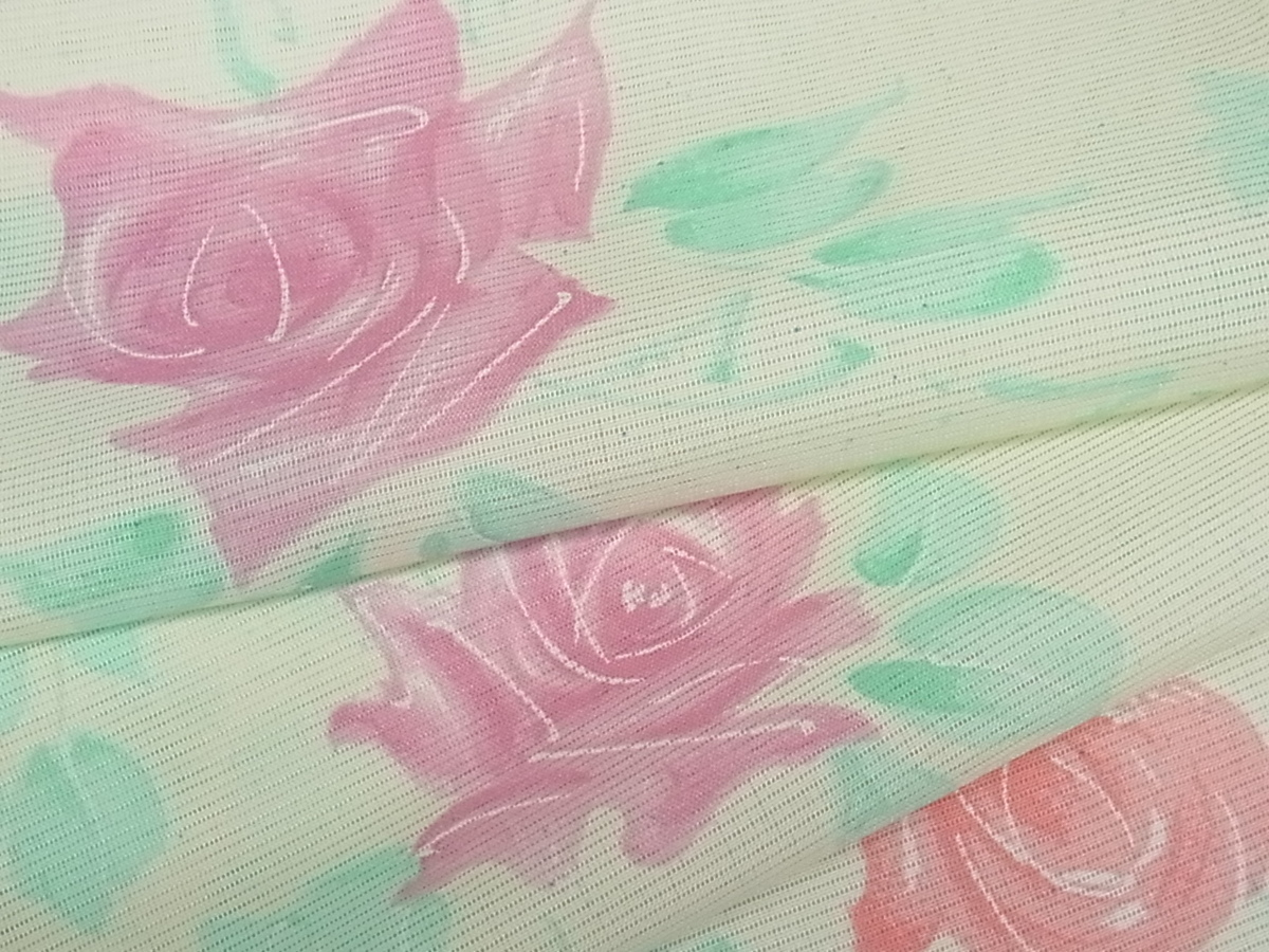 平和屋着物 夏物 小紋 絽 薔薇 洗える着物 ch856(仕立て上がり)｜売買されたオークション情報、yahooの商品情報をアーカイブ公開 - オークファン（aucfan.com）