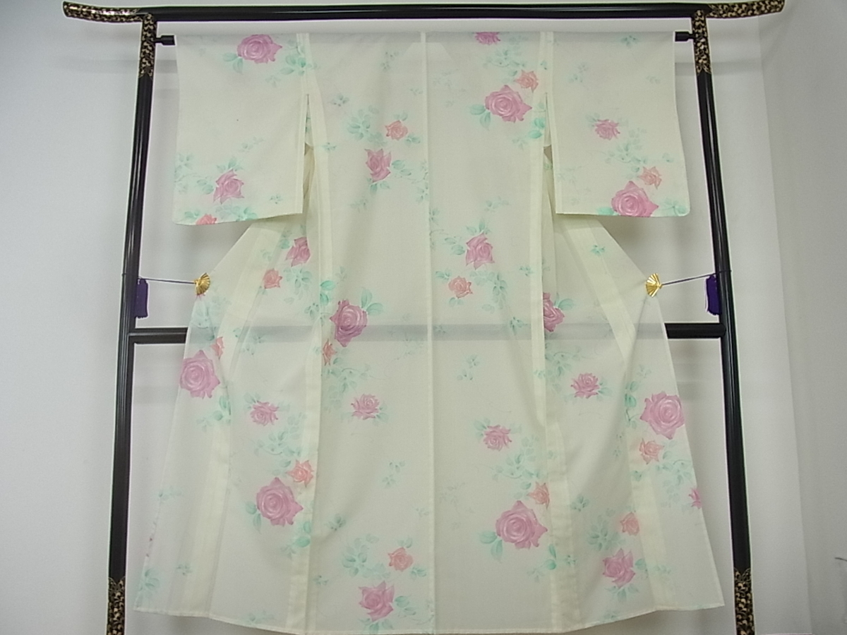平和屋着物 夏物 小紋 絽 薔薇 洗える着物 ch856(仕立て上がり)｜売買されたオークション情報、yahooの商品情報をアーカイブ公開 - オークファン（aucfan.com）