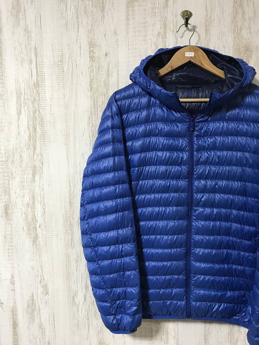 288 ウルトラライトダウンジャケット UNIQLO ユニクロ ダウンパーカー 青 L(ジャンパー、ブルゾン)｜売買されたオークション情報、yahooの商品情報をアーカイブ公開 ...