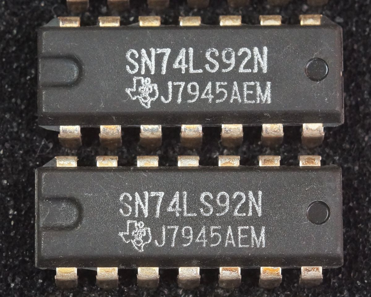 昔のTTL Ti SN74LS92N Divide-By-Twelve Counter 長期保管品 5個1組(集積回路)｜売買されたオークション情報、yahooの商品情報をアーカイブ公開 ...