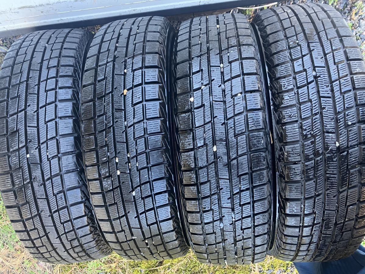 ジャンク ヨコハマ スタッドレス ice GUARD iG30 155/65R14 75Q 14×4 1/2J PCD100 スバル サンバー ...