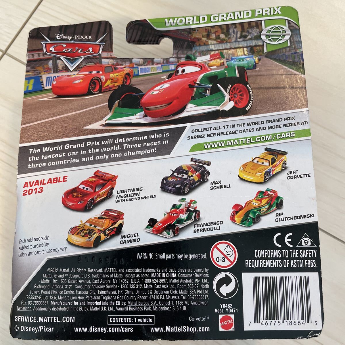 マテル カーズ WGP リップ クラッチゴンスキー RIP CLUTCHGONESKI MATTEL CARS ミニカー キャラクター カー ...