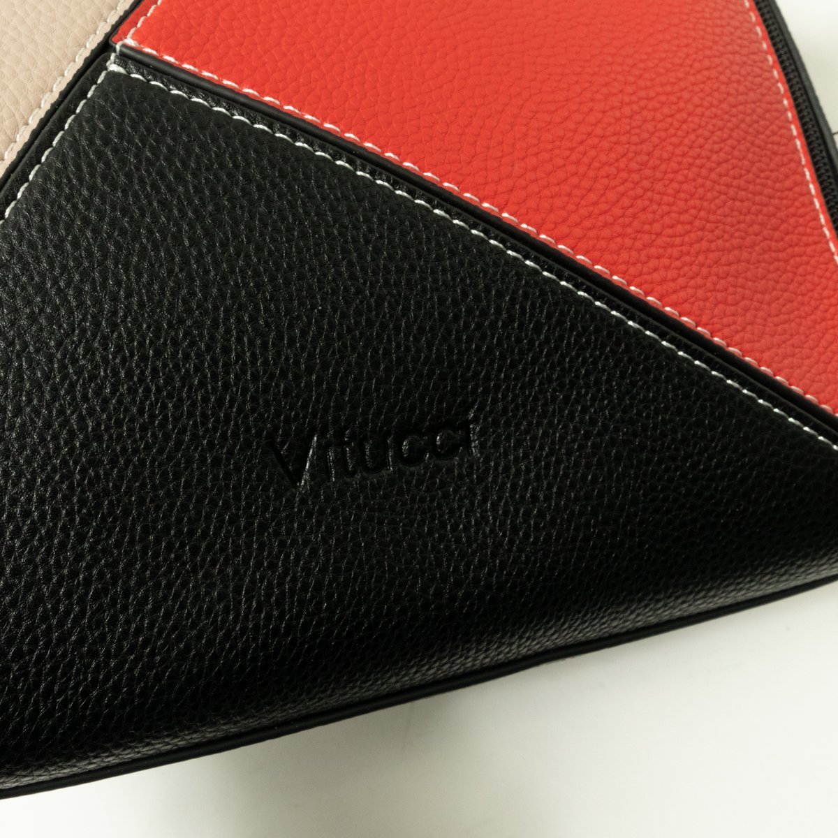 Vitucci ヴィトゥッチ ハンドバッグ ブラック 黒 レッド ベージュ ゴールド レザー レディース シンプル きれいめ 手さげ ...