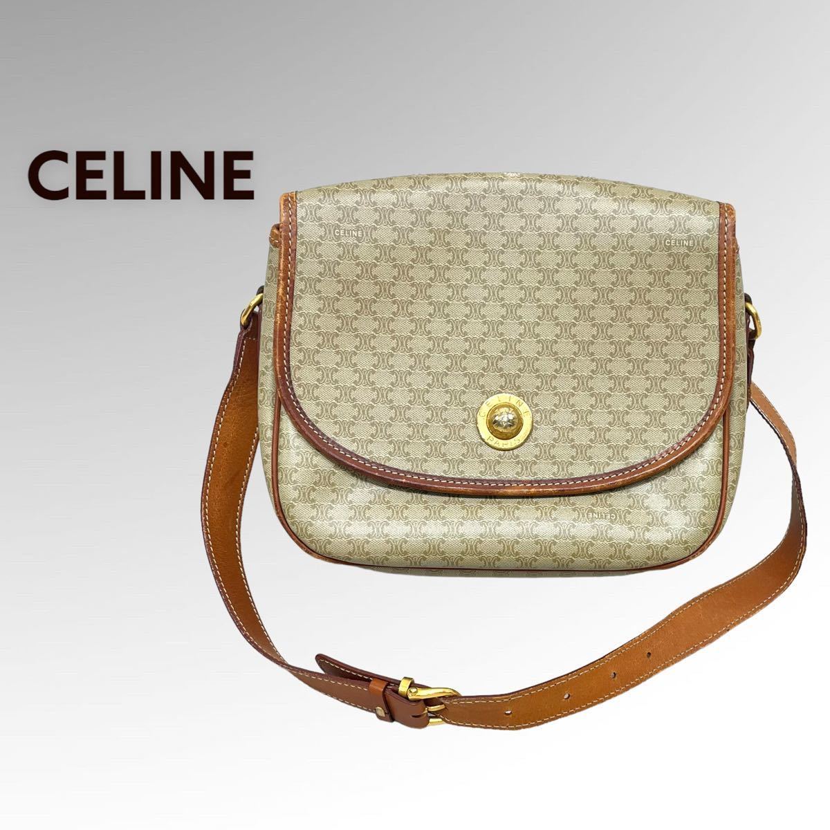 CELINE セリーヌ Vintage ヴィンテージ スターボール マカダム 総柄 PVC レザー ショルダーバッグ(ショルダーバッグ)｜売買 ...