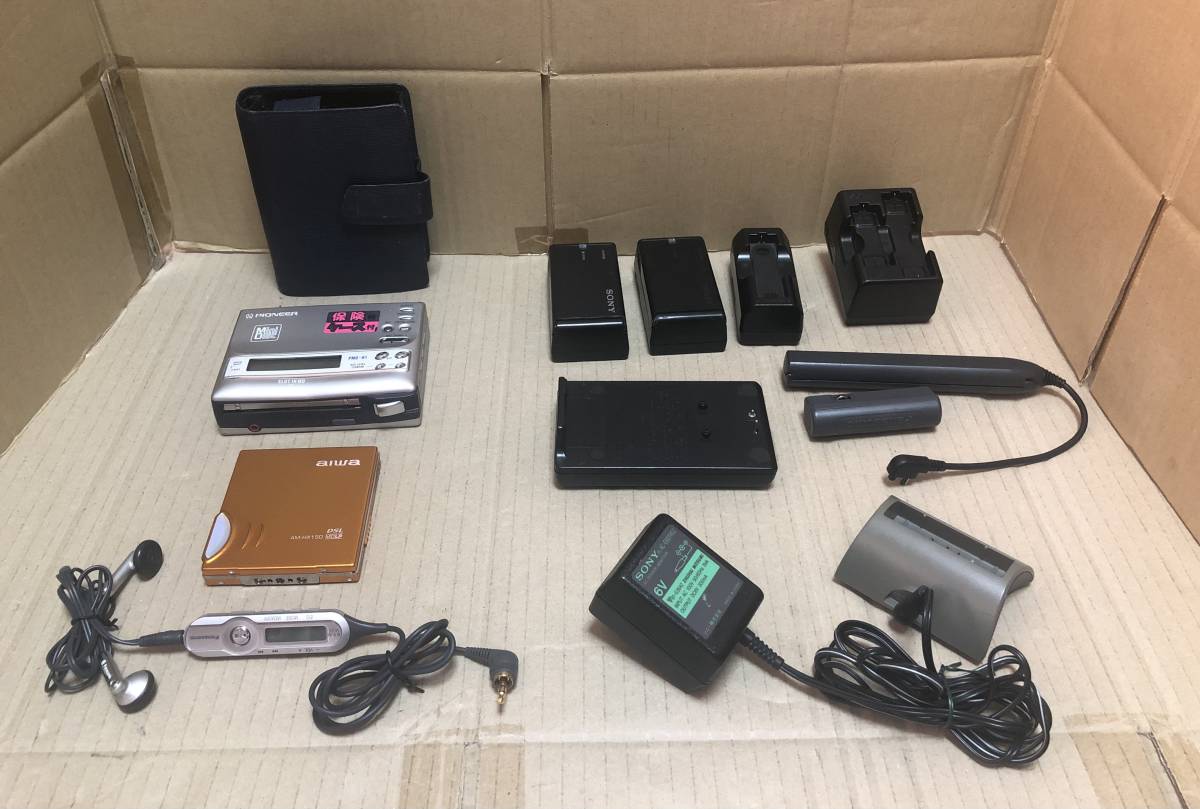 PIONEER.PMD-R1.ポータブルMDレコーダー aiwa.AM-HX150.ポータブルMDレコーダーなど まとめ売ります.説明欄にご覧 ...
