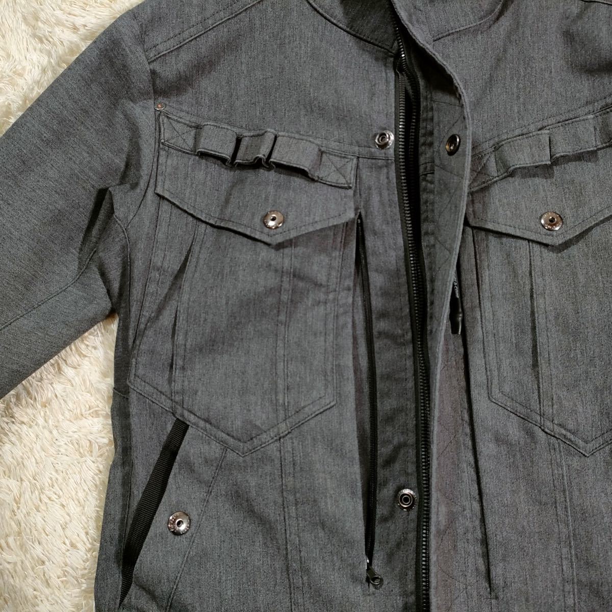 WORKMAN ワークマン FieldCore 4D 超撥水 ストレッチ フィールドジャケット アウトドア バイク 釣り 細身シルエット M グレー メンズ(Mサイズ)｜売買されたオークション ...