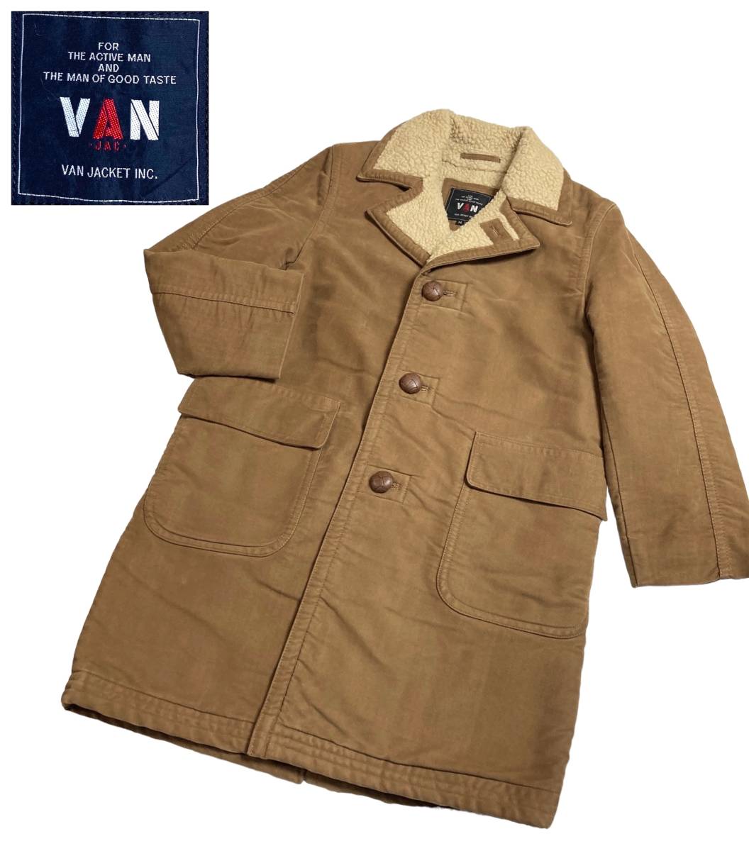 VAN JAC ランチコート ボア Mサイズ コート モールスキン くるみボタン ヴァンジャケット 当時物 ビンテージ(Mサイズ)｜売買されたオークション情報、yahooの商品情報をアーカイブ ...