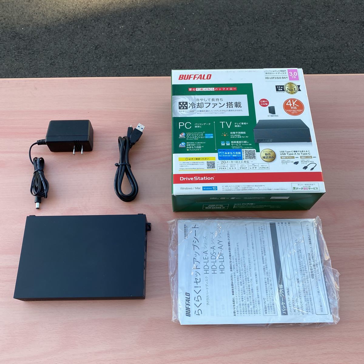 BUFFALO 外付けハードディスク 外付けHDD HD-LDF3.0U3-BA/Y 3.0TB 4K対応 品/(2TB～)｜売買された ...