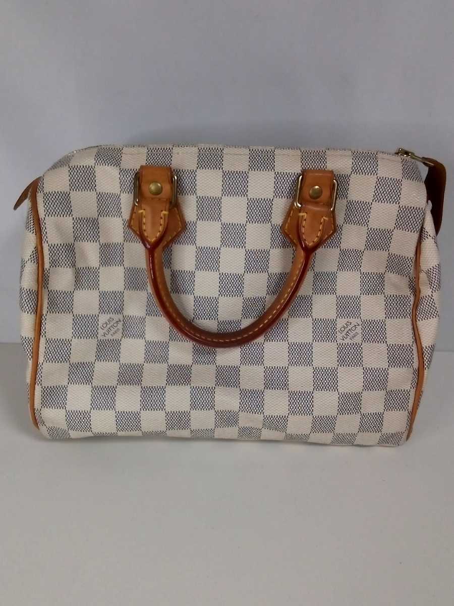 D198-80 LOUIS VUITTON ルイヴィトン スピーディ25 ダミエアズール ホワイト ミニボストンバッグ ハンドバッグ(ハンドバッグ)｜売買されたオークション情報、yahooの ...