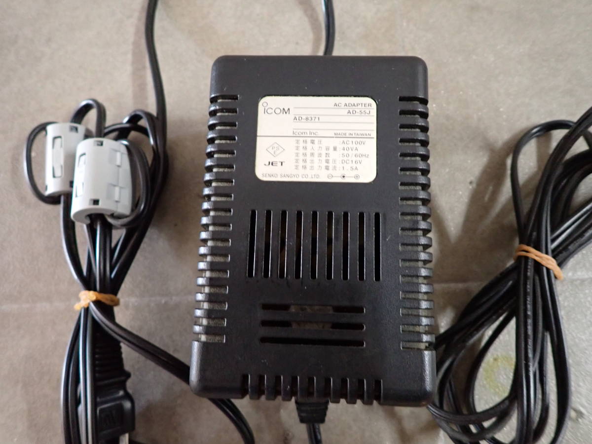 4122/F3A ICOM アイコム AD-55J トランス式ACアダプタ DC16V 1.5A ICOM IC-R8500 ICOM IC ...