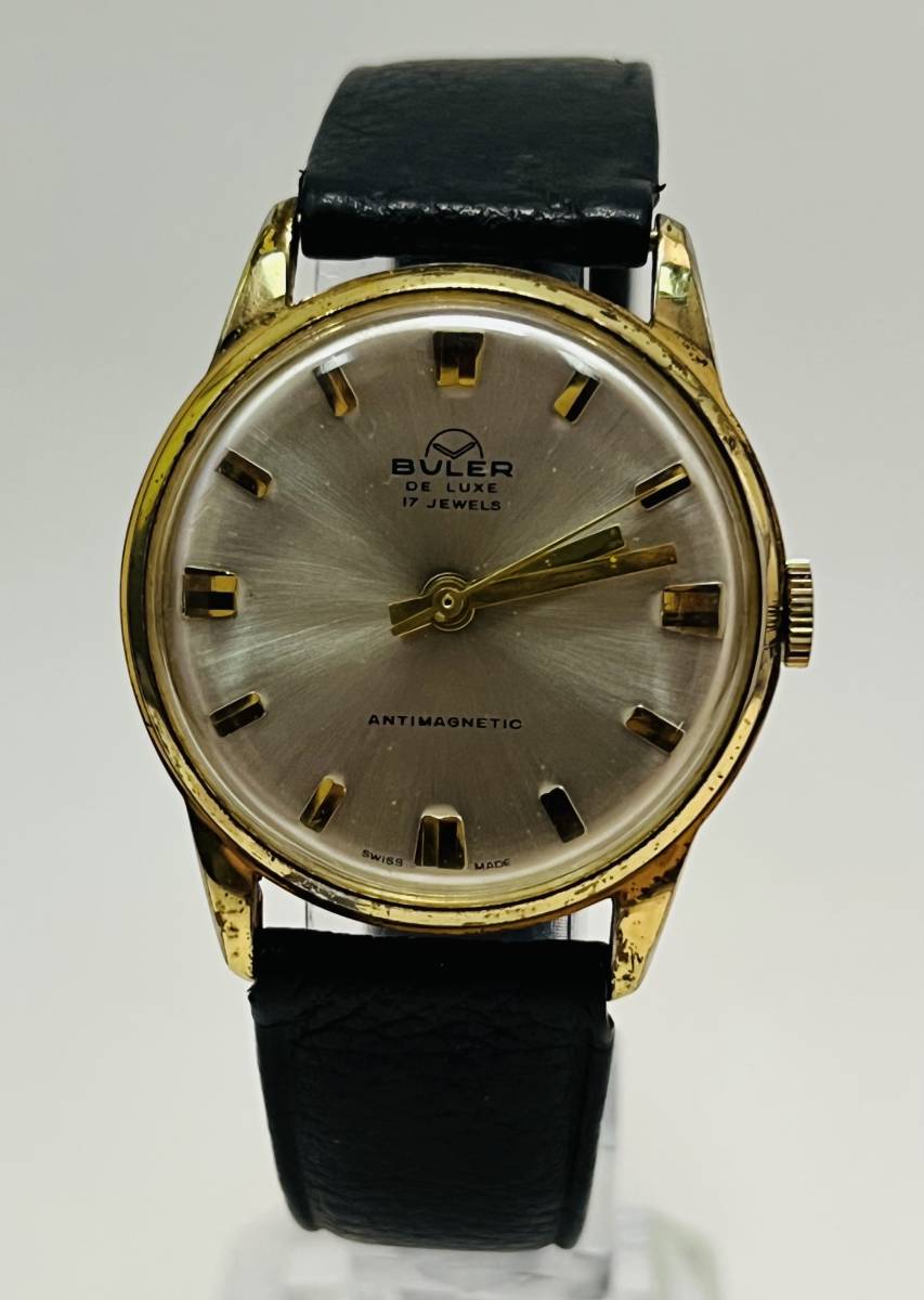 動作 BVLER ビューラー 腕時計 DE LUXE 17石 スイス製 手巻き(アナログ（手巻き）)｜売買されたオークション情報、yahooの ...