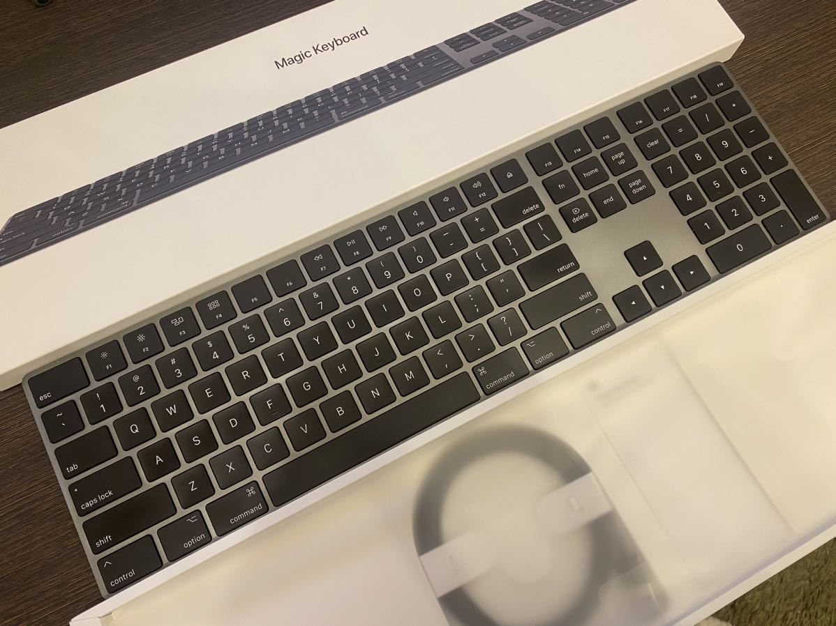 激レアカラー Apple Magic Keybord テンキー付き US配列 Spece Gray A1843 MRMH2LL/A スペース ...