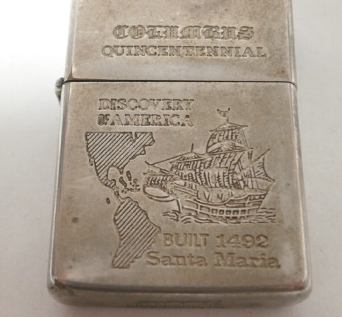 ZIPPO 1990年 コロンブス サンタマリア号 アメリカ到達 DISCOVERY OF AMERICA BUILT 1492 Santa ...