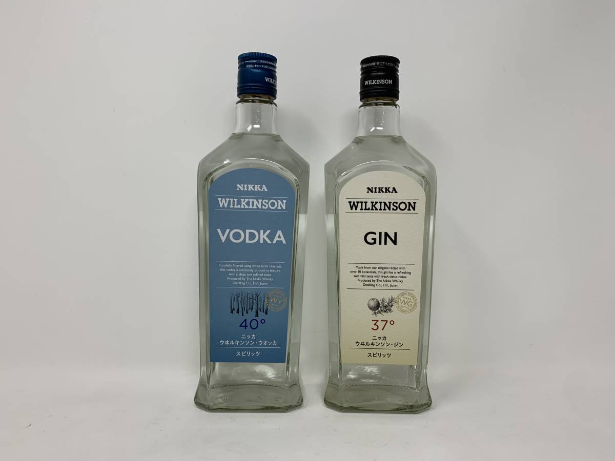 1円スタート 2本セット売り NIKKA WILKINSON VODKA GIN ニッカ ウィルキンソン ウォッカ ジン スピリッツ ...