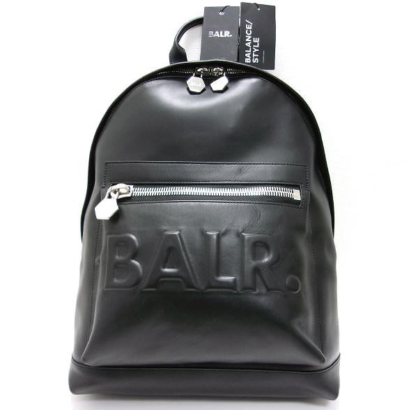 定価12.1万 BALR. ボーラー レザーリュック バックパック ブラック イタリア製 本革 BACKPACKS(リュックサック、デイパック ...