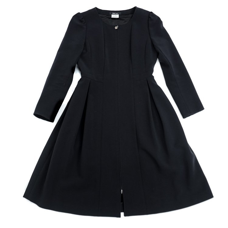 1円/良品 Rene basic ルネベーシック レディース フロントファスナー 長袖 ワンピース 膝丈 ボックスプリーツ ブラック 36 7 9号相当(ルネ)｜売買されたオークション情報 ...