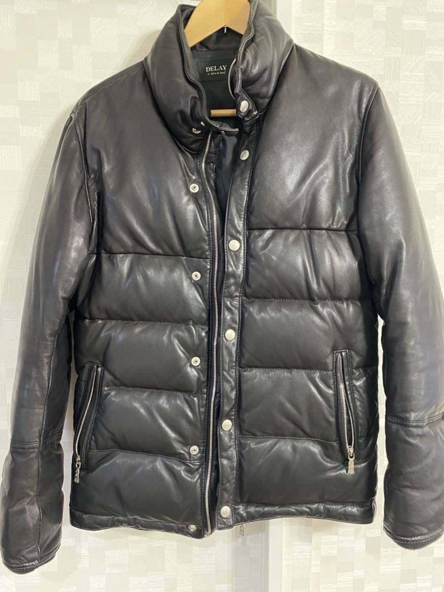 DELAY ディレイ ダウンジャケット 山羊革 レザー サイズ2 DW20-JK-006(Mサイズ)｜売買されたオークション情報、yahooの商品情報をアーカイブ公開 - オークファン ...