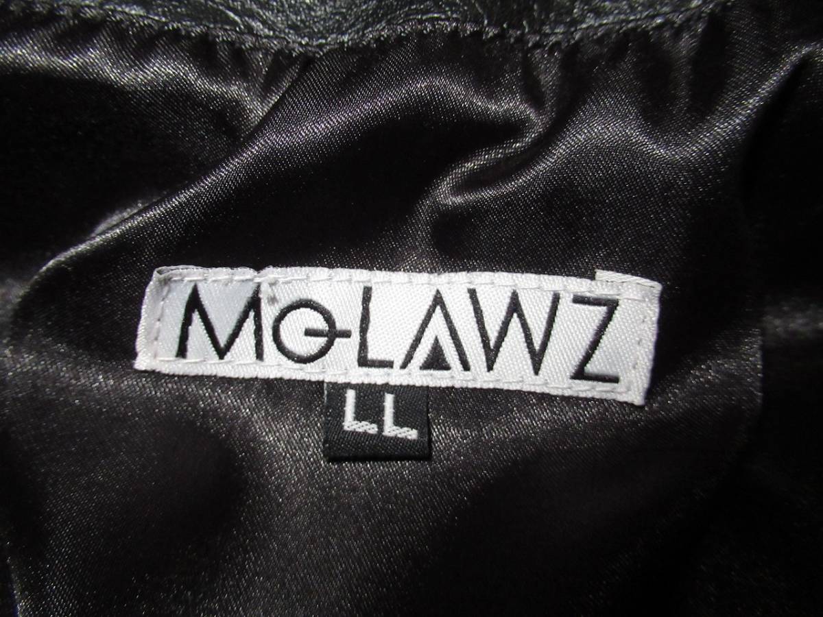 MoLAWZ LL 黒 水牛革 ダブルライダースレザージャケット(XLサイズ以上)｜売買されたオークション情報、yahooの商品情報を ...
