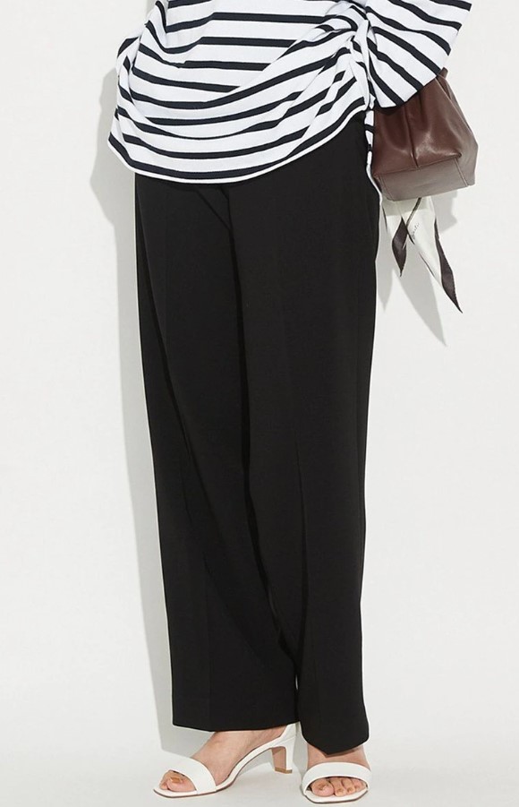 23区大きいサイズ46 CLASSY掲載 トリアセダブルクロスワイドストレートパンツ黒20 900円(その他)｜売買されたオークション情報、yahooの商品情報をアーカイブ公開 ...