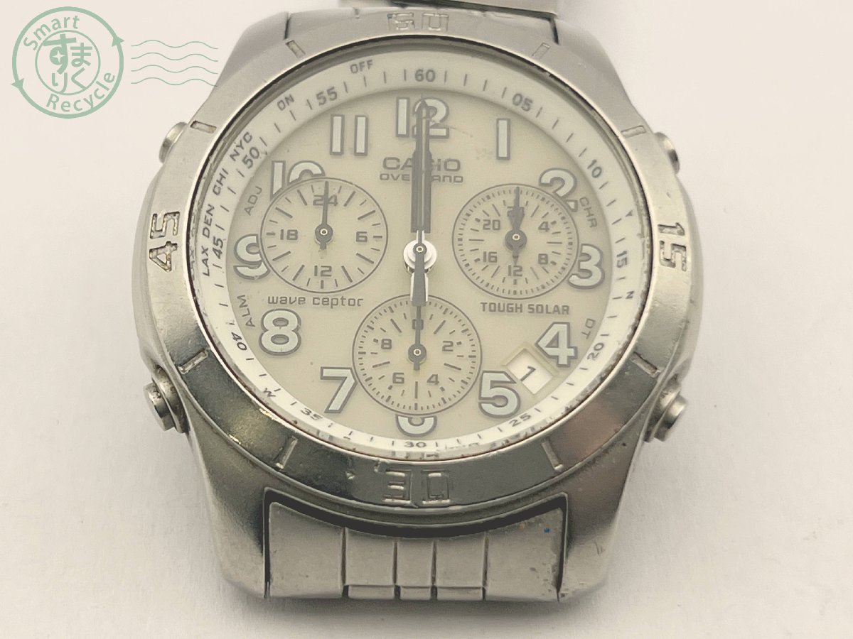02510369 〇 CASIO OVERLAND カシオ オーバーランド ウェーブセプター 4349 OVW-600 タフソーラー 電波 ...