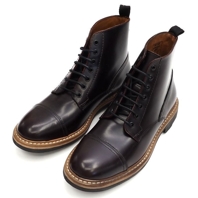 133507 品 GIANCARLO MORELLI レザーブーツ サイズ：41 26cm ワイン ジャンカルロモレリ メンズ(26.0cm ...