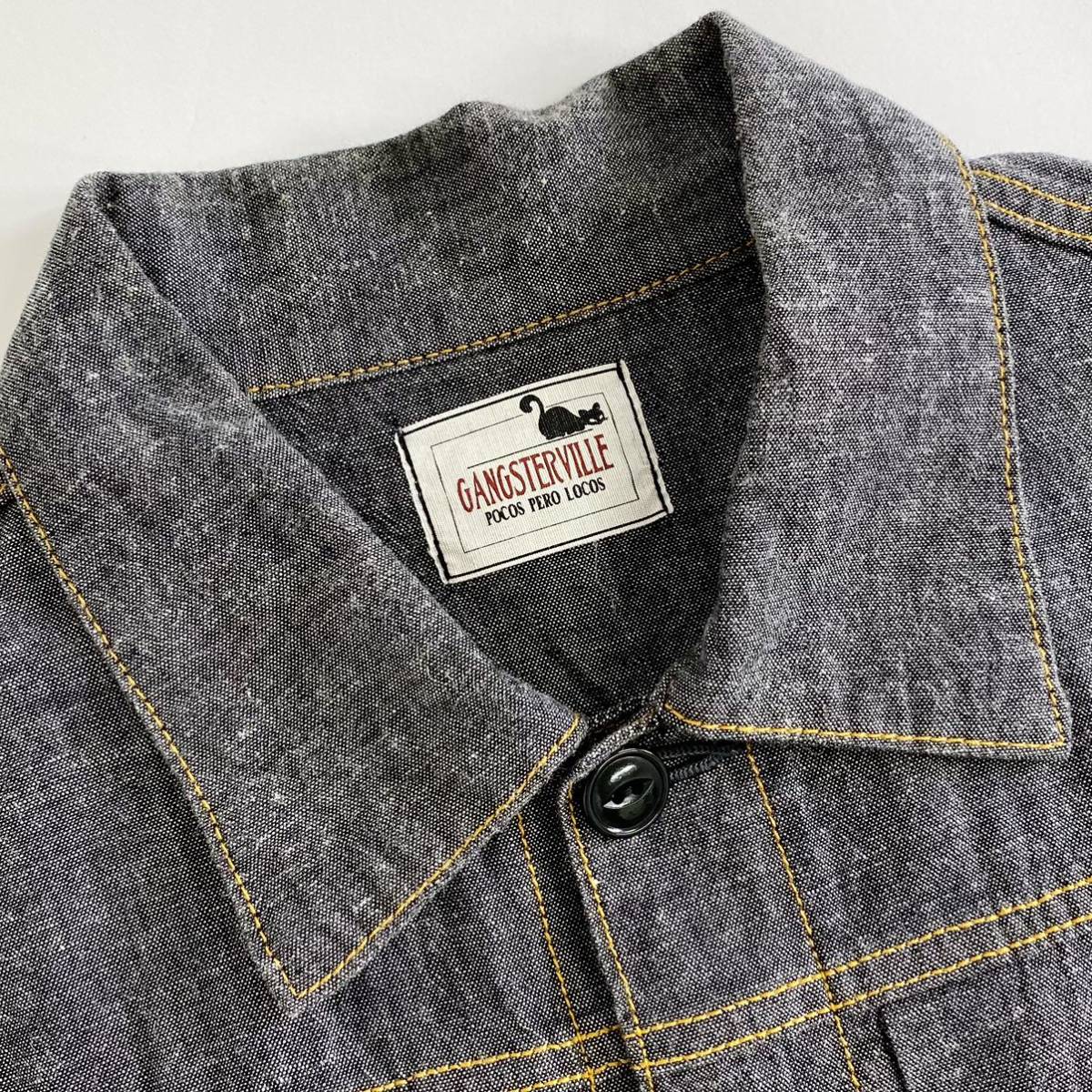 Ac31 GANG STER VILLE ギャングスタービル ベスト トップス 胸 刺繍 バックプリント スカル レイヤード Mサイズ メンズ グレー(Mサイズ)｜売買されたオークション情報 ...