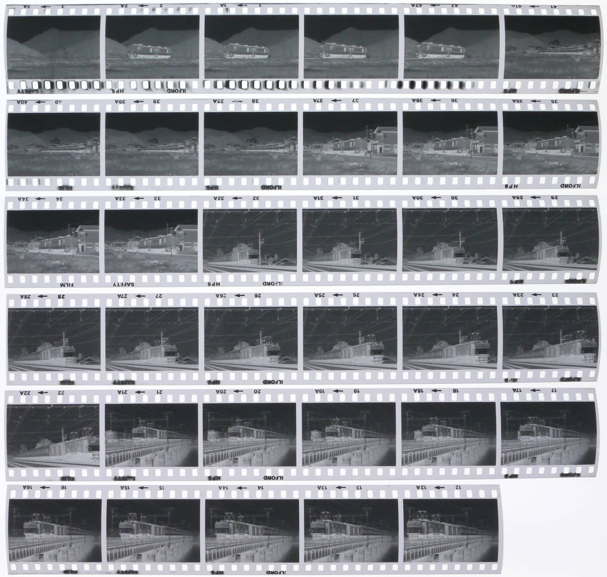 古い鉄道写真 ネガフィルム S57.10.28 10.30 単797 780 9231 EF58+TN581x10B etc. DF5018 ...