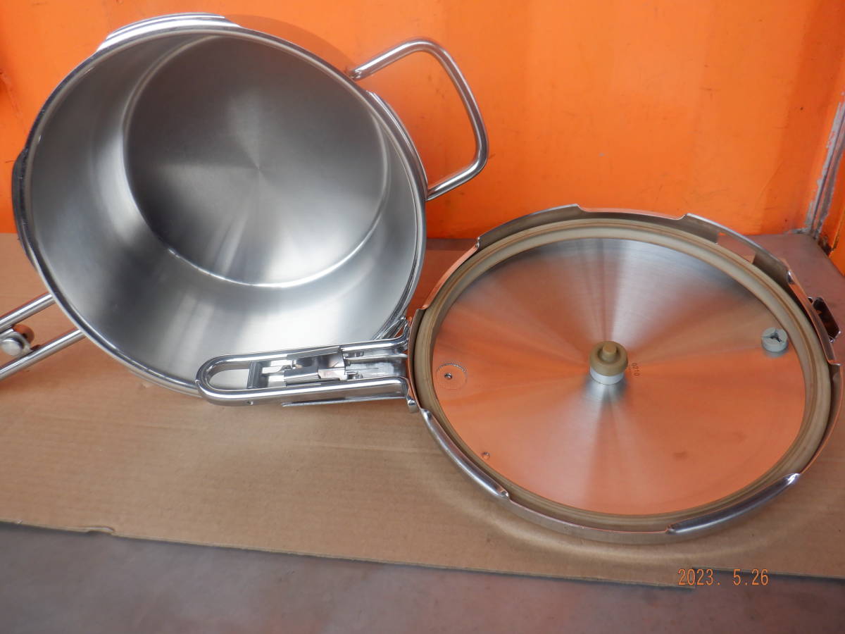 圧力鍋 perfect Tupperware 送料1600円 タッパーウェア 5リットル ステンレス鍋 ドイツ製 家庭用 5L Perfect Kitchen TRANSTHERM(圧力鍋 ...