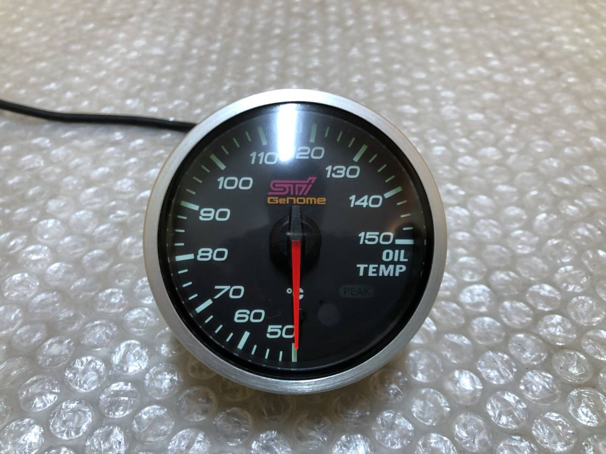 絶版 defi デフィー STI ゲノム 60Φ メーター 油温 OIL TEMP 油温計 インプレッサ GC8 GDB GRB BP5 SF5 RC1 RC2 BL5 SG5 BRZ ZC6 ...