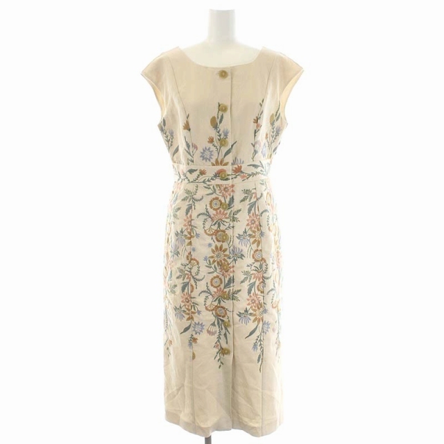 ジルスチュアート JILL STUART エンディローブ Endy ROBE 20SS マライア刺繍ワンピース ロング ノースリーブ 2 ベージュ OS レディース(ワンピース（ロング ...
