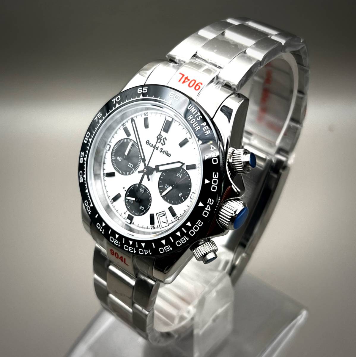 SEIKO MOD VK63 カスタム パンダ スピードタイマーオマージュ クォーツ クロノグラフ(セイコー)｜売買されたオークション情報 ...