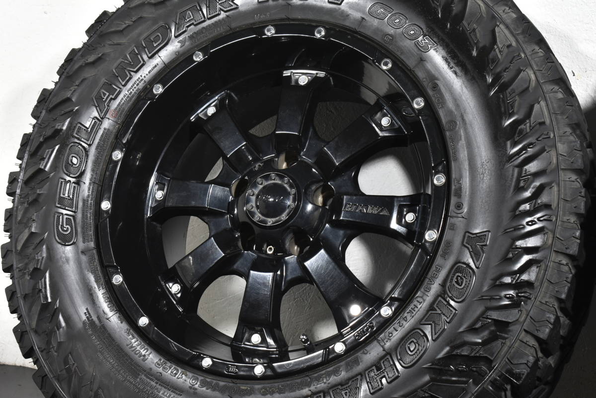 MKW MK-46 16インチ PCD114.3 8J +17 ヨコハマ ジオランダー M/T G003 LT 245/75R16 120 ...