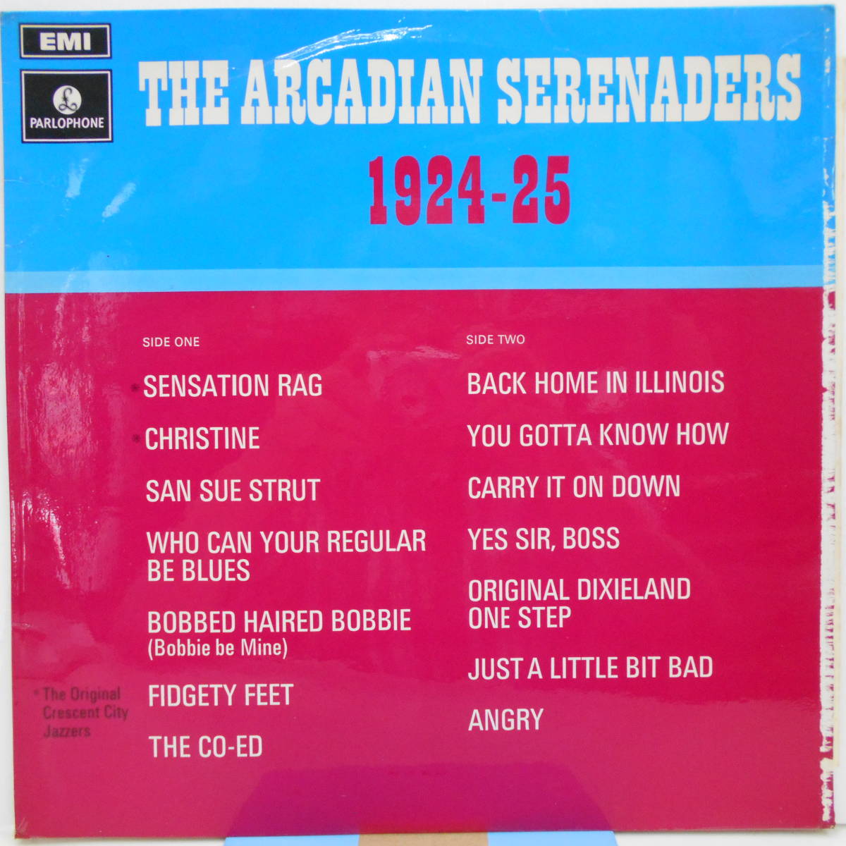 輸入盤 THE ARCADIAN SERENADERS / 1924-1925 PARLOPHONE PMC-7085(ジャズ一般)｜売買され ...