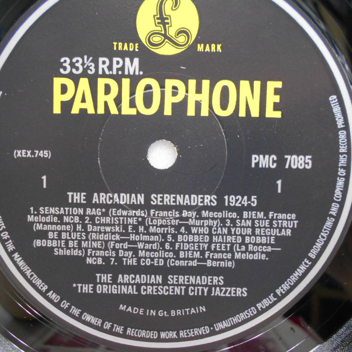輸入盤 THE ARCADIAN SERENADERS / 1924-1925 PARLOPHONE PMC-7085(ジャズ一般)｜売買され ...