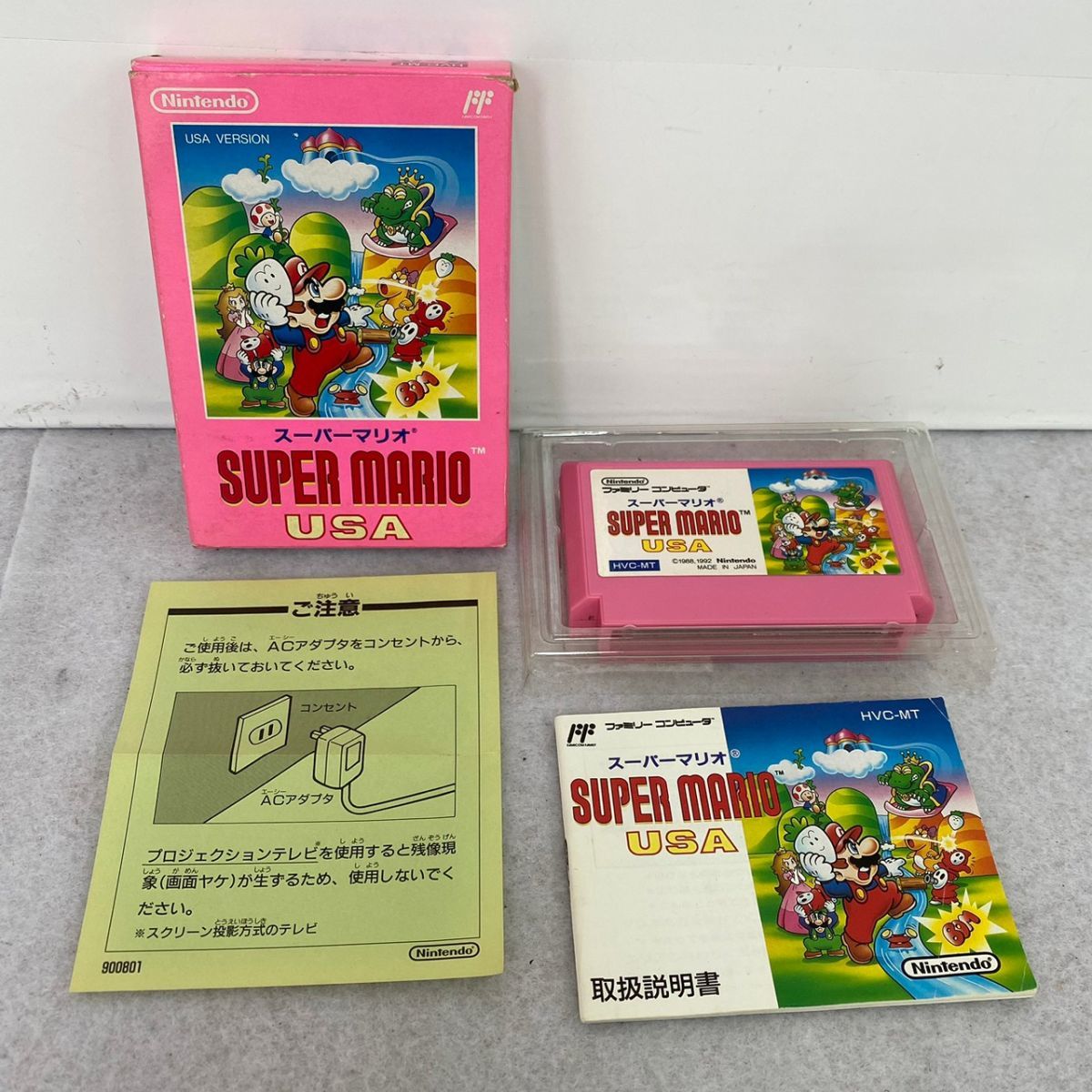 L364-C2-364 FC ソフト スーパーマリオUSA 箱/説明書付き 任天堂 ファミコン ②(アクション)｜売買されたオークション情報、yahooの商品情報をアーカイブ公開 ...