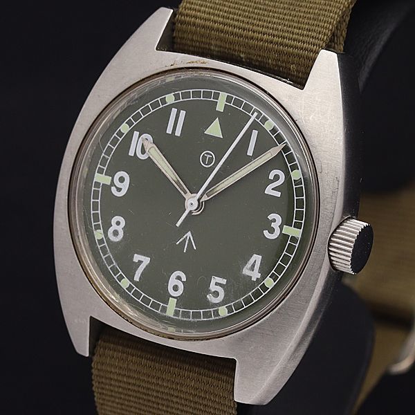 1円 稼働 ミリタリーウォッチカンパニー QZ 6BB-6645-99 グリーン文字盤 ラウンド メンズ腕時計 XYZ 4283000 NKG ...