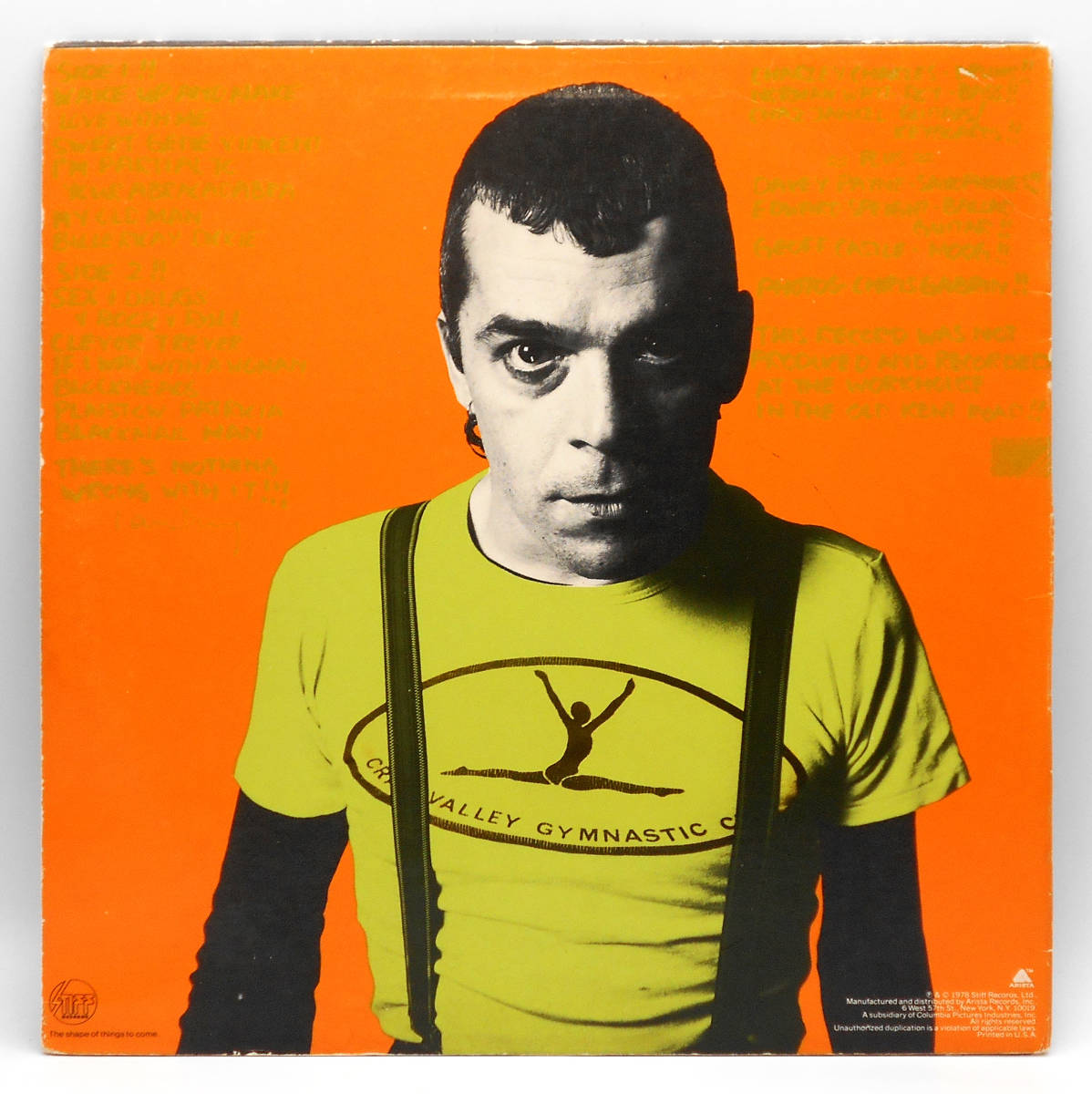 US ORIG 白プロモ LP IAN DURY/New Boots And Panties 1977年 PUB ROCK名盤 米盤のみ Sex & Drugs & Rock & Roll ...